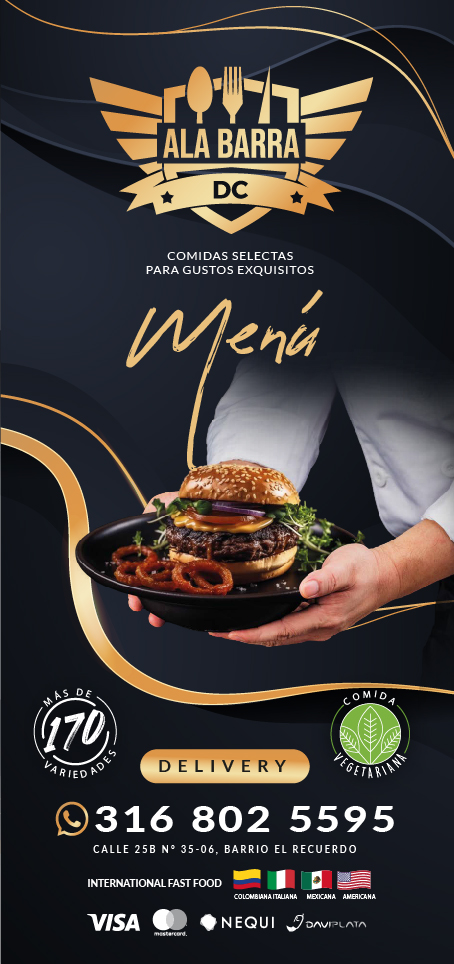 Menú – A la Barra DC